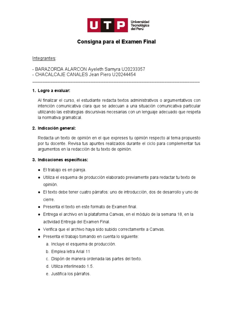 Grupo 20 - s18 - GC - N04i - Consigna - Examen Final - Crt2 - 21c1m | PDF | Medios de ...