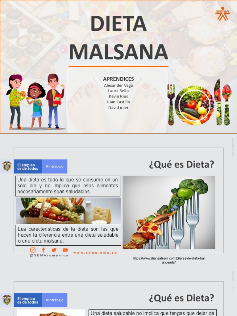 Dieta Malsana | PDF | Obesidad | Enfermedades cardiovasculares