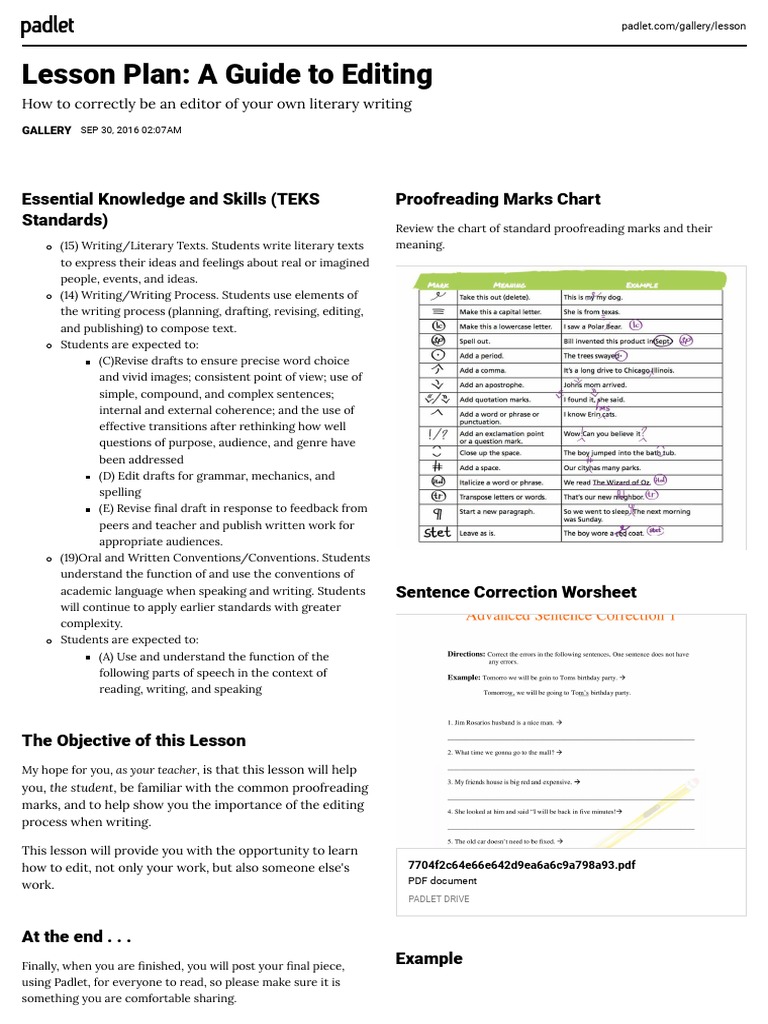 A Guide To Editing | PDF | Editing | Proofreading