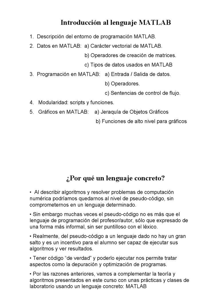 Intro Matlab | PDF | Matrice (Mathématiques) | Langage de programmation