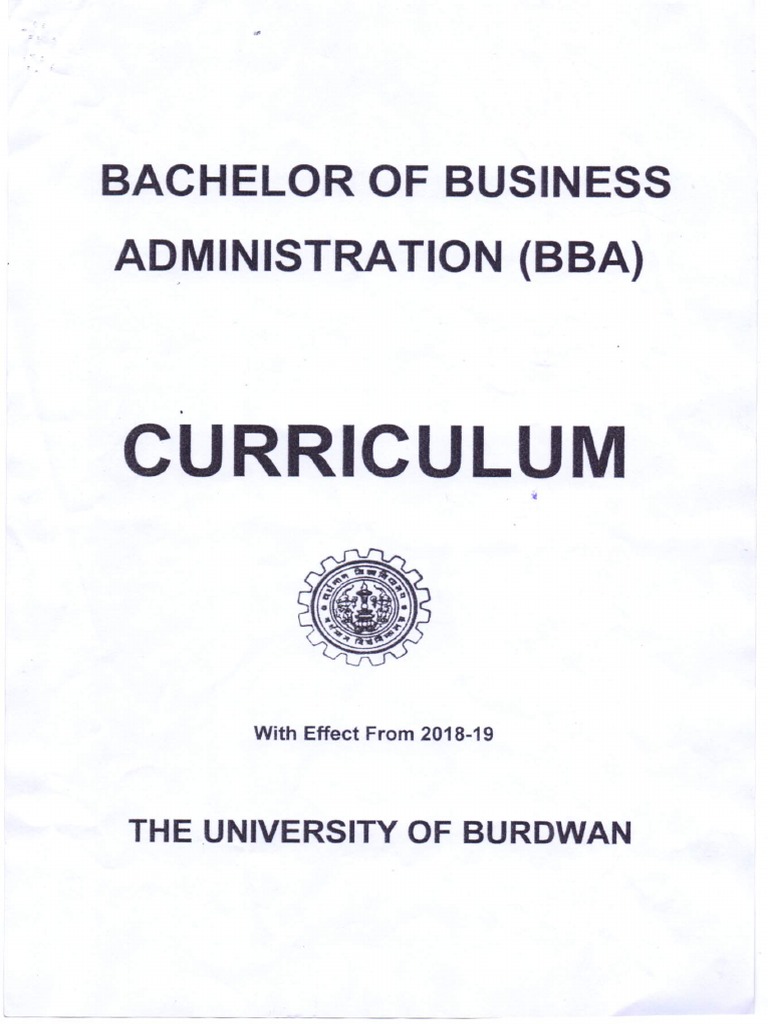 Syllabus BBA 2018-2019 | PDF