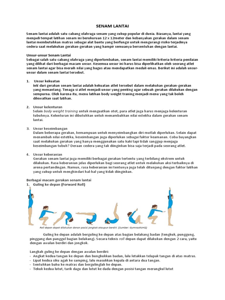 Materi Senam Lantai Lengkap | PDF