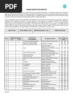 MAN BASKET Inspection Report | PDF | Rope | Crane (Machine)