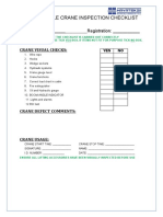 Crane Inspection Report Guidelines | PDF | Crane (Machine) | Wear