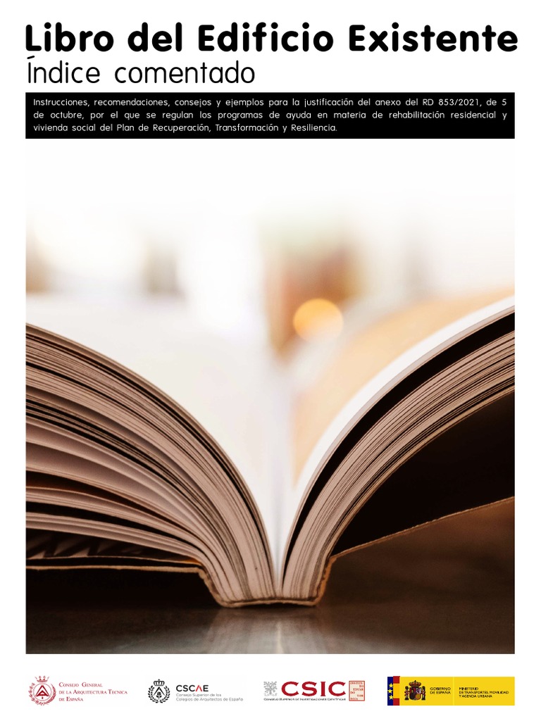 Libro Del Edificio Existente | PDF | Uso eficiente de energía | Cableado eléctrico