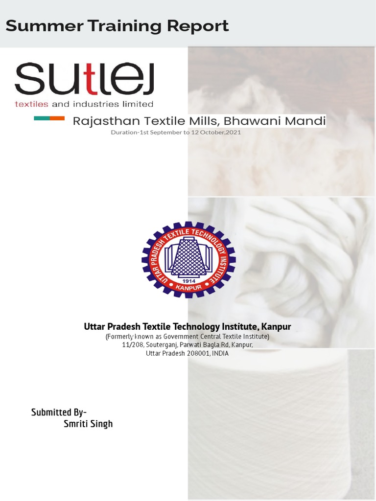 Textile Training Insights | PDF | Spinning (Textiles) | Yarn