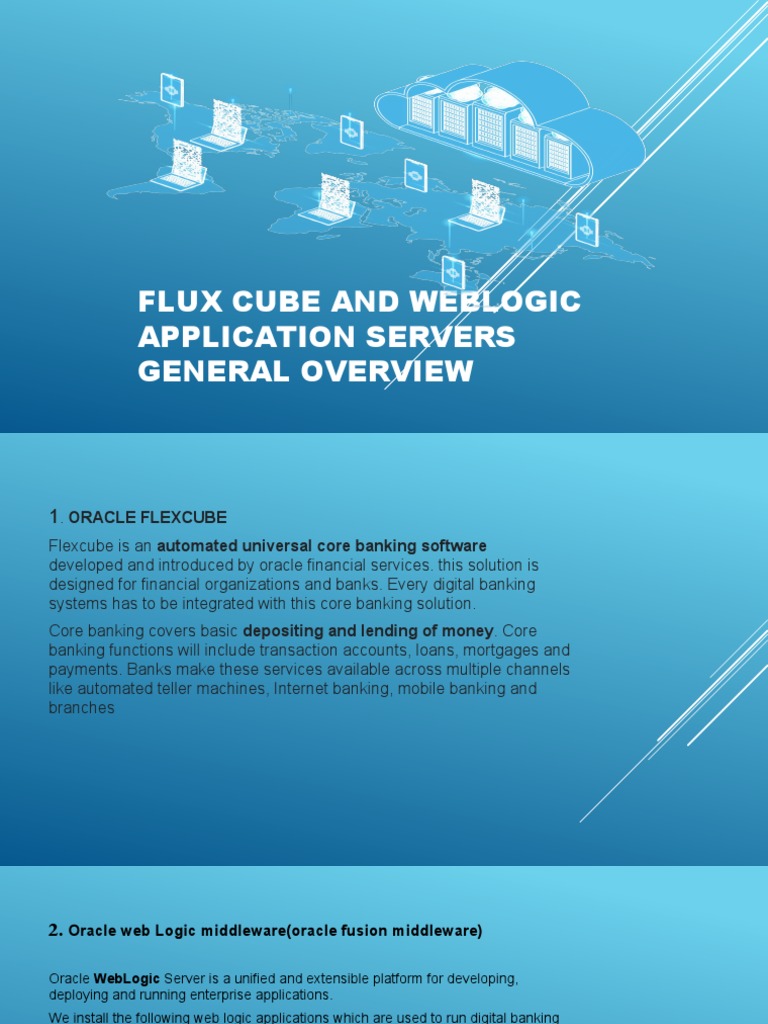 Flux Cube and WebLogic Application Servers General Overview | PDF ...
