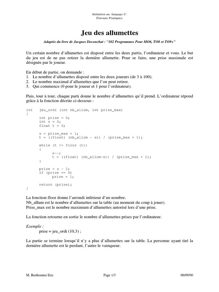 TP1 | PDF | Informatique | Programmation informatique