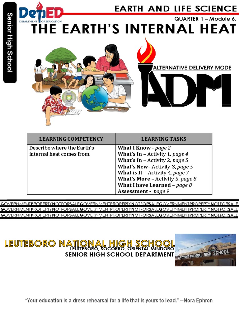 Describe Where The Earth's Internal Heat Comes From | PDF | Earth ...