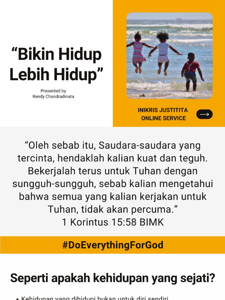 Bikin Hidup Lebih Hidup | PDF