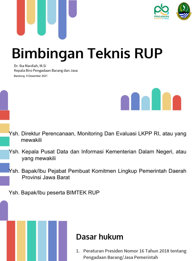 Bahan Sambutan RUP 2021 | PDF