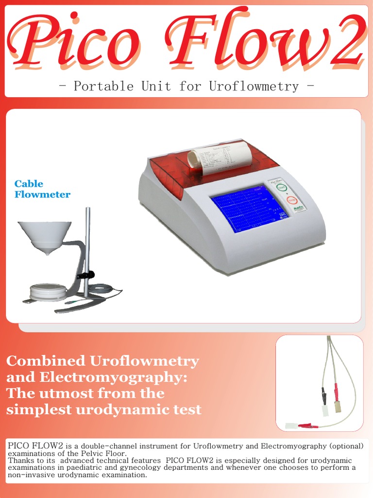 Pico Flow2: - Portable Unit For Uroflowmetry | PDF | Electromyography ...
