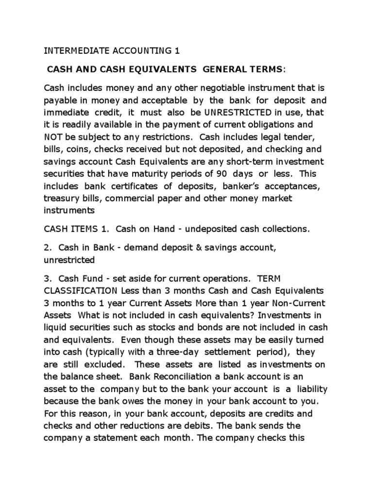 Intermediate Accounting 1 Notes | PDF | Stocks | Equity (Finance)