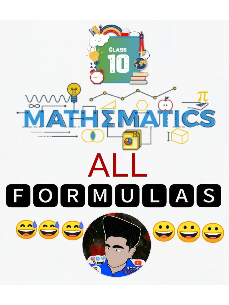 Class-10 Maths All Formulas-Flattened | PDF | Lifestyle