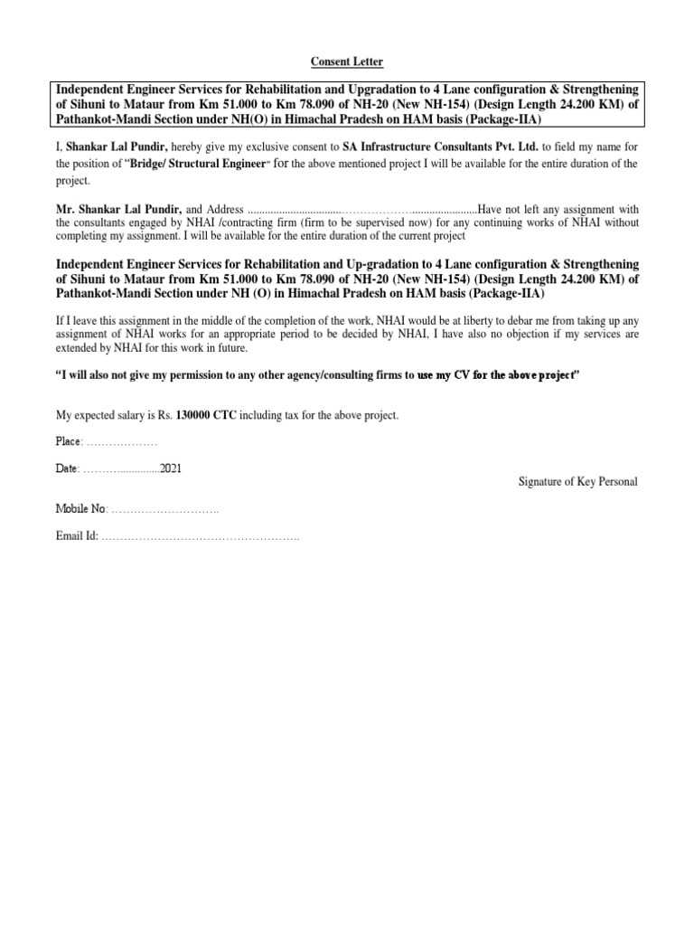 Letter of Consent | PDF | Technology & Engineering