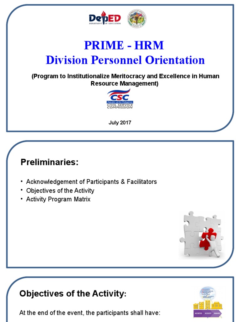 Prime HRM Division Orientation - Ver3 | PDF | Human Resource Management ...