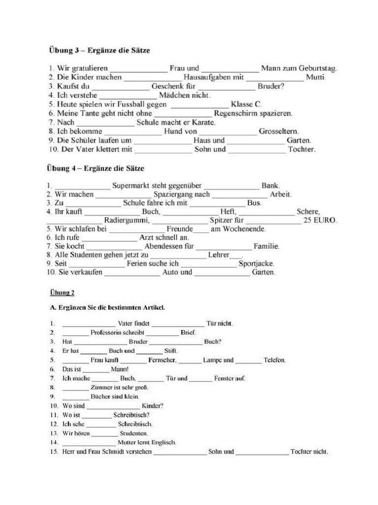 Akk Dativ | PDF