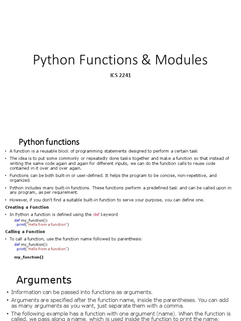 Python Lec 7 Functions Pdf Parameter Computer Programming Anonymous Function