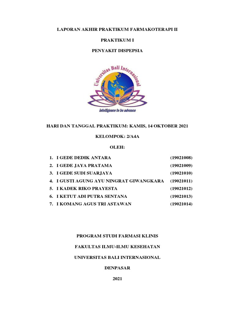 Kelompok 2 - A4A - Laporan Akhir Dispepsia - Kasus 2 | PDF | Kesehatan Holistik