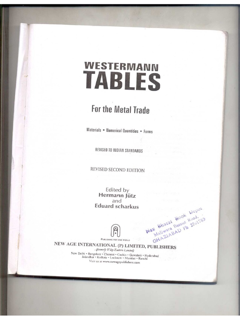 Westerman Table-2 | PDF
