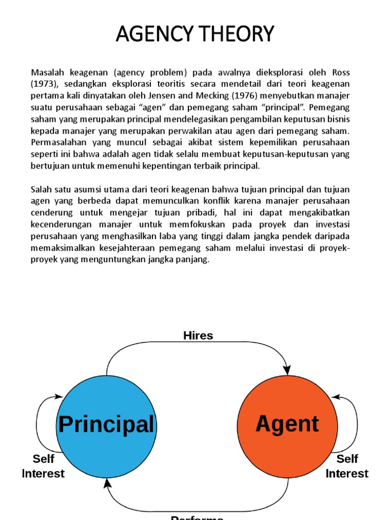 Agency Theory | PDF