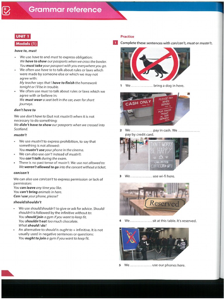 Compact Grammar Reference | PDF