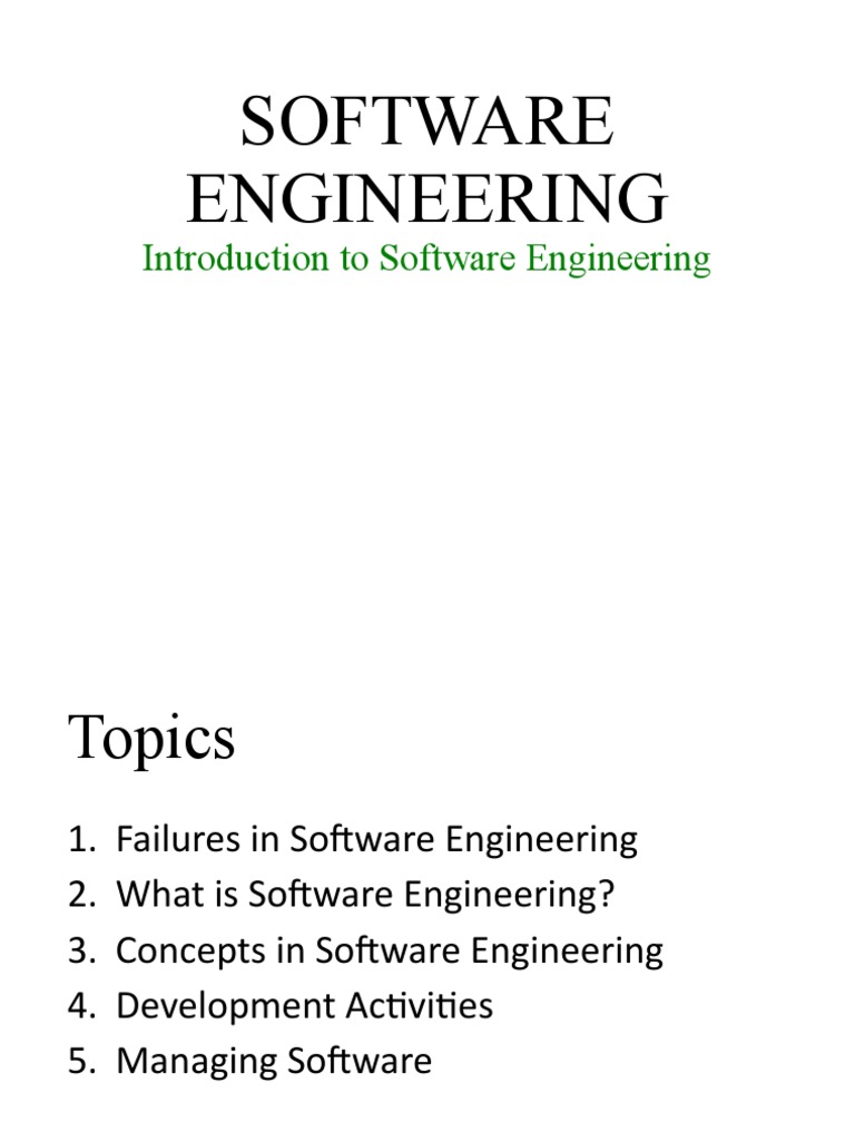 Introduction To Software Engineering | PDF | System | Use Case