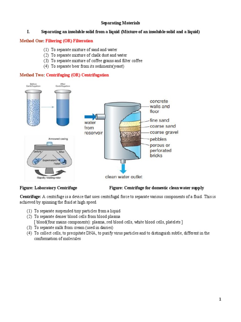 Filtering (OR) Filteration: Method One | PDF | Distillation ...