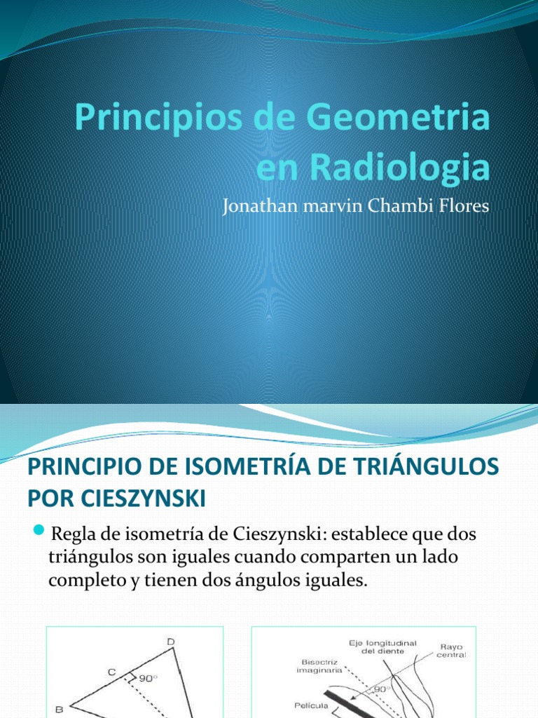 Principios de Geometria en Radiologia | PDF