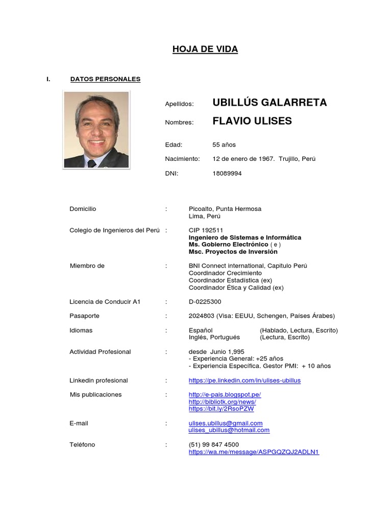 CV-Ulises - Ubillus Mar2022 | PDF | Mi sql | Php