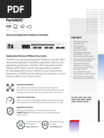 A10 Networks – Thunder ADC Data Sheet | PDF | Load Balancing (Computing) | Domain Name System