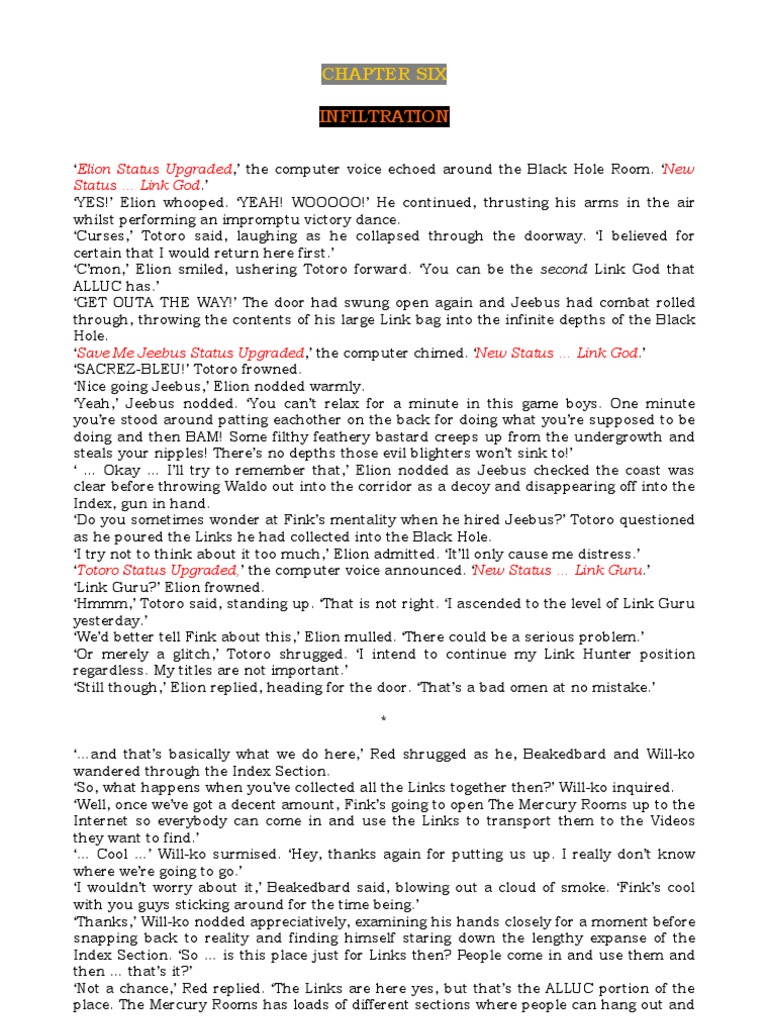 First Contact-Part One-Chapter6 | PDF | Leisure