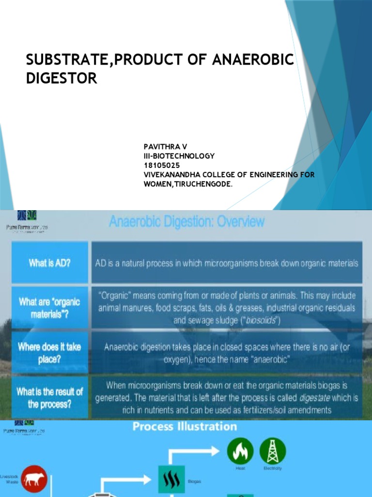 Substrate, Product of Anaerobic Digestor | Download Free PDF ...