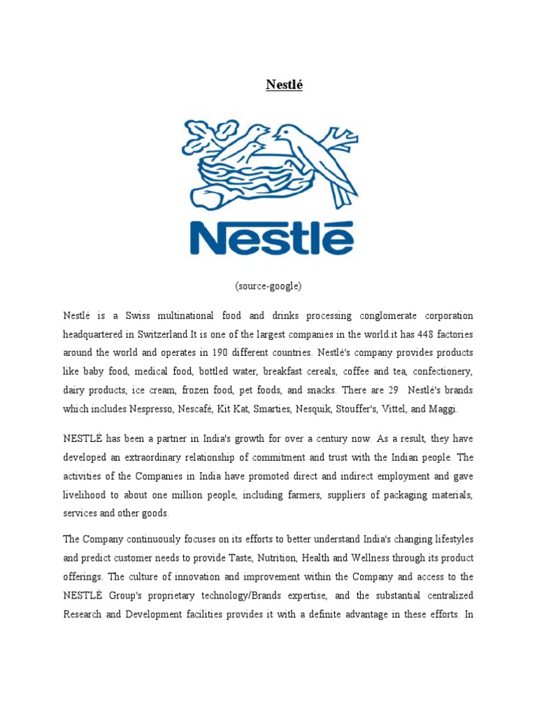 Nestle | PDF | Nestlé | Investing