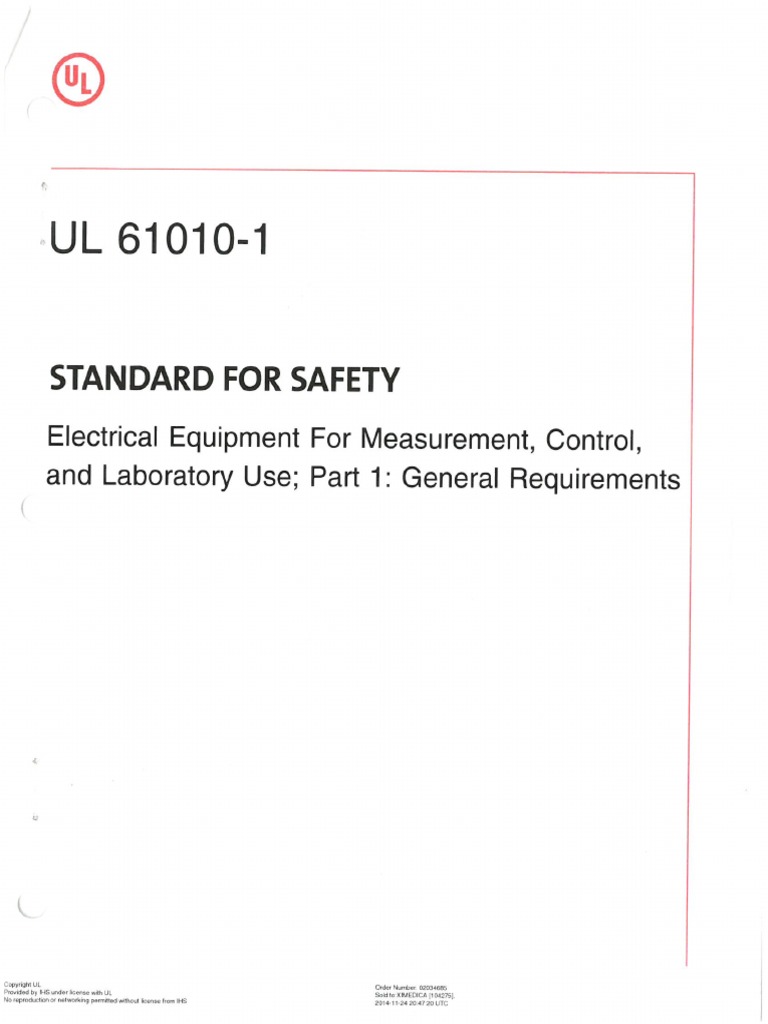 Iec 61010-1 - 2012 | PDF