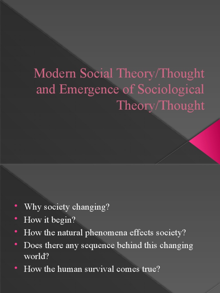 Modern Social Theory - Updated | PDF | Sociology | Social Theory