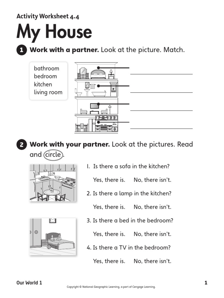 Our World 1 - Unit 4.4. Extra Worksheet | PDF | Interior Design ...