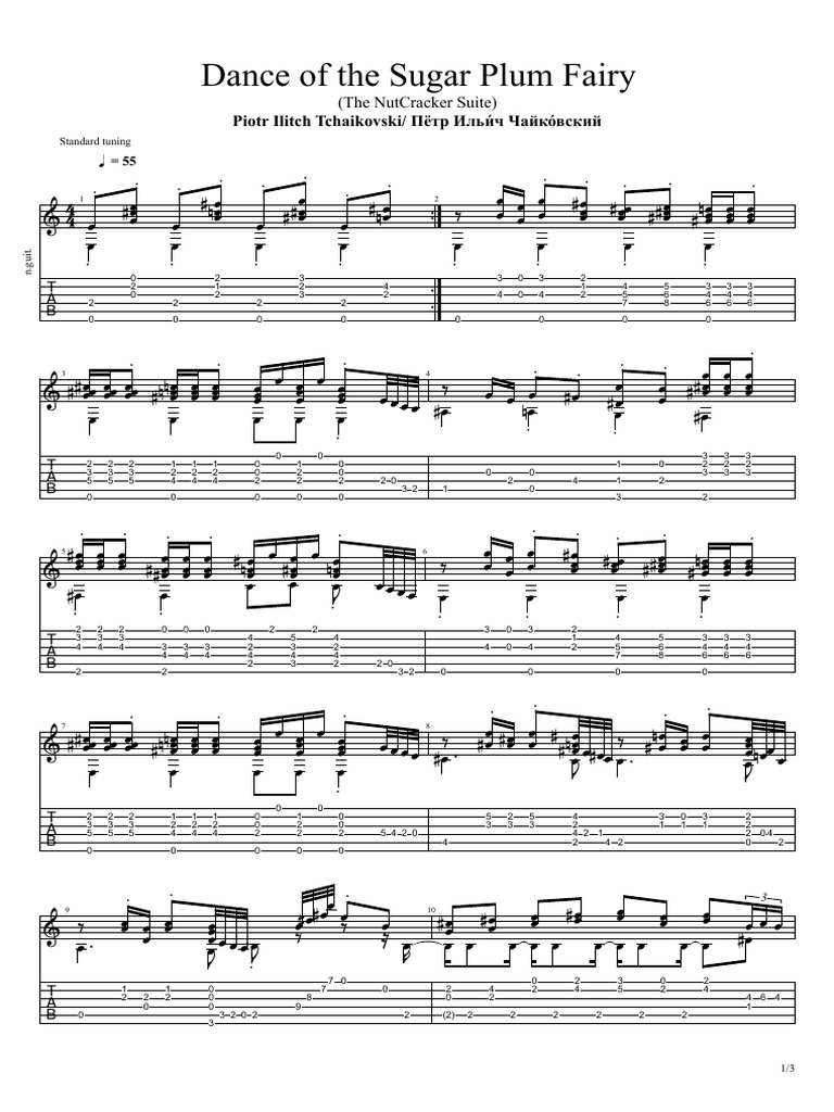 Dance of the Sugar Plum Fairy Sheet Music | PDF | The Nutcracker ...