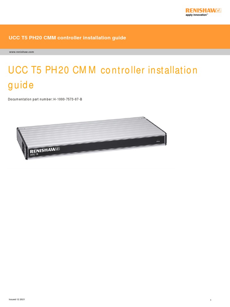 UCC T5 PH20 CMM Controller Installation Guide | PDF | Ip Address | Computer Network
