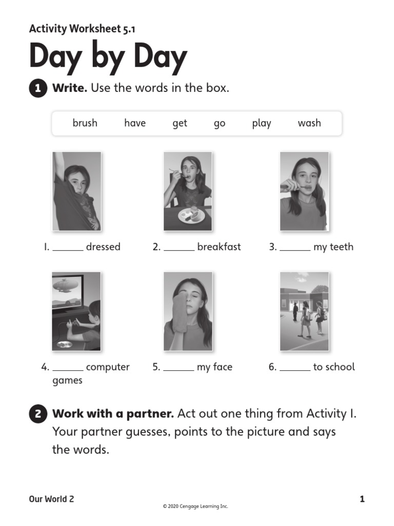 Our World 2 - Unit 5.1 - Extra Worksheet | PDF