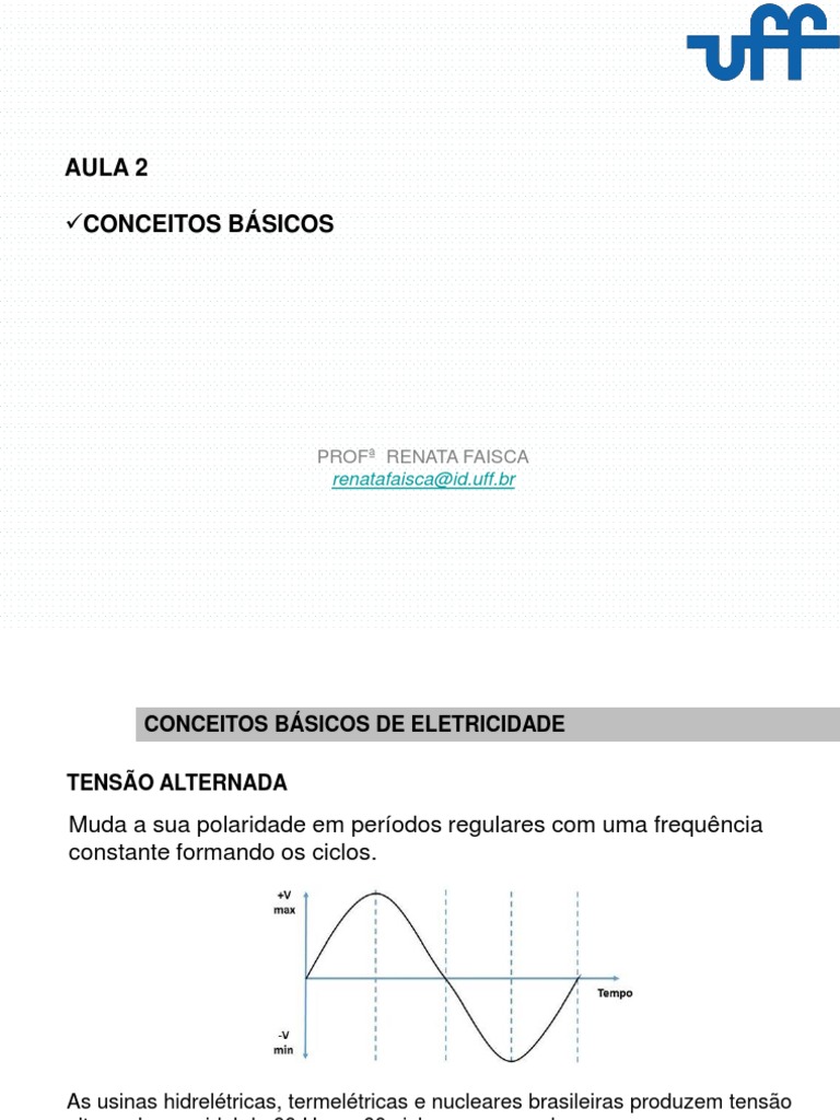 Conceitos básicos de eletricidade alternada e potência elétrica | PDF | Potência (Física) | Rede ...
