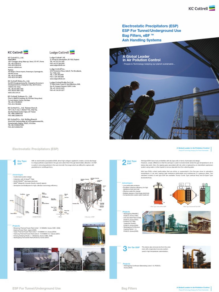 Electrostatic Precipitators (ESP) ESP For Tunnel/Underground Use Bag ...