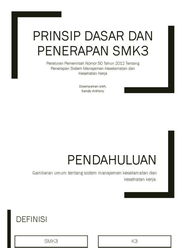 2021-08-15 Pedoman Penerapan SMK3 | PDF