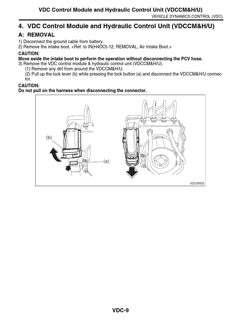 VDC Control Module and HControl Unit VDCCMH - U | PDF | Anti Lock ...