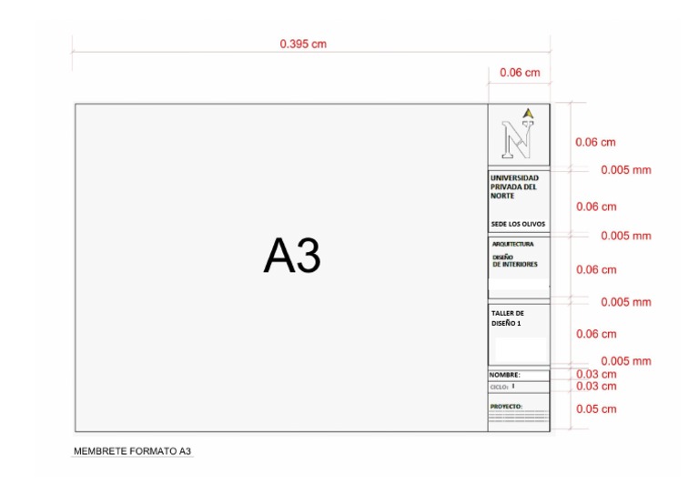 Membrete Formato A3 | PDF