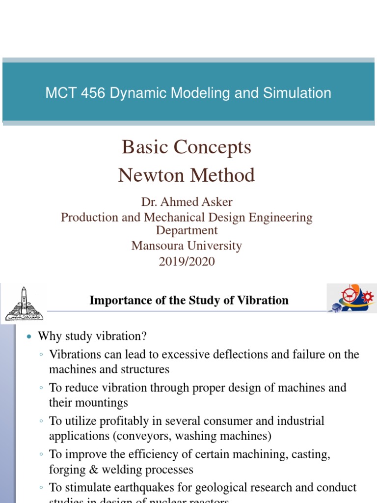 2 - Basic Concepts and Newton Method | PDF | Damping | Force