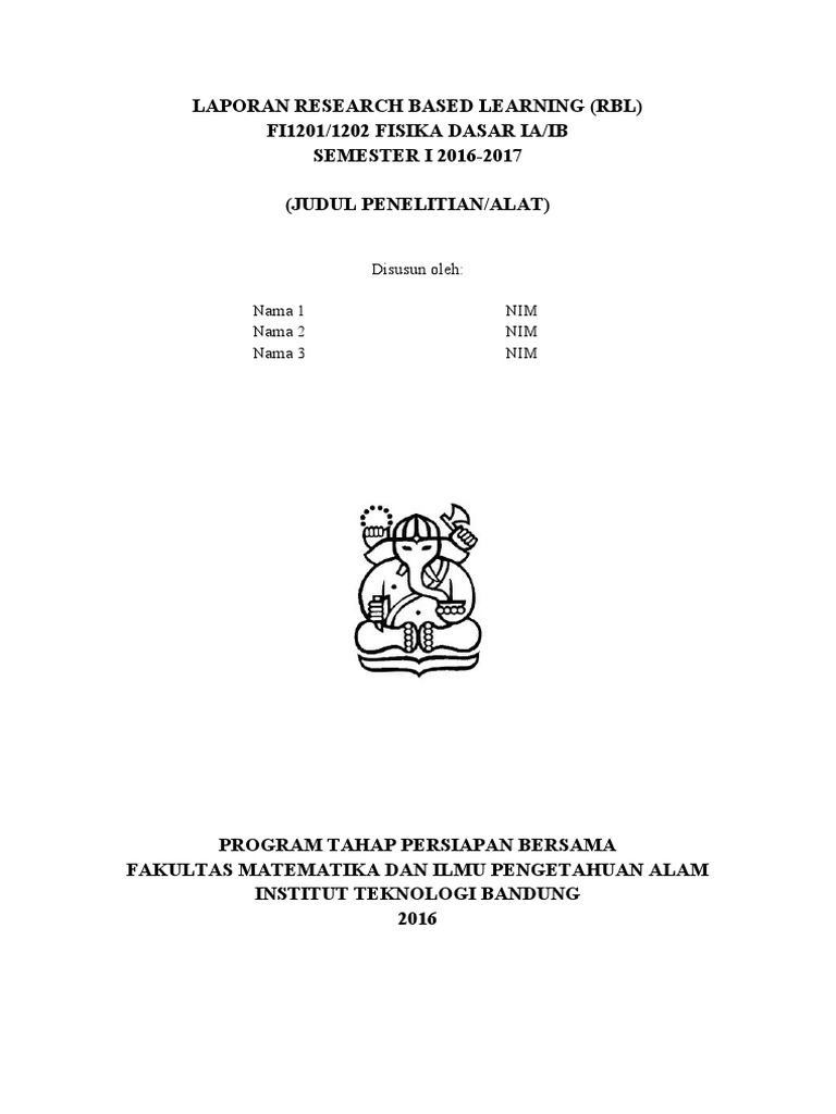 Format Laporan RBL | PDF