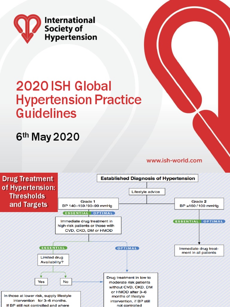 2020 ISH - HTN Guideline | PDF | Hypertension | Blood Pressure