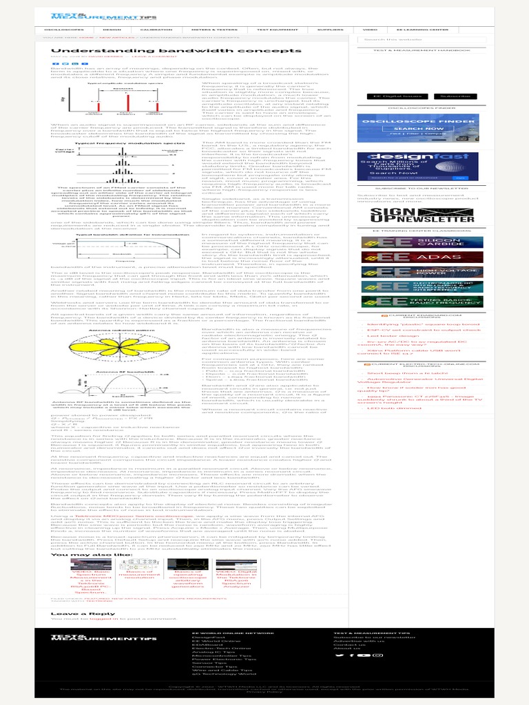 Understanding Bandwidth Concepts | PDF | Resonance | Bandwidth (Signal Processing)