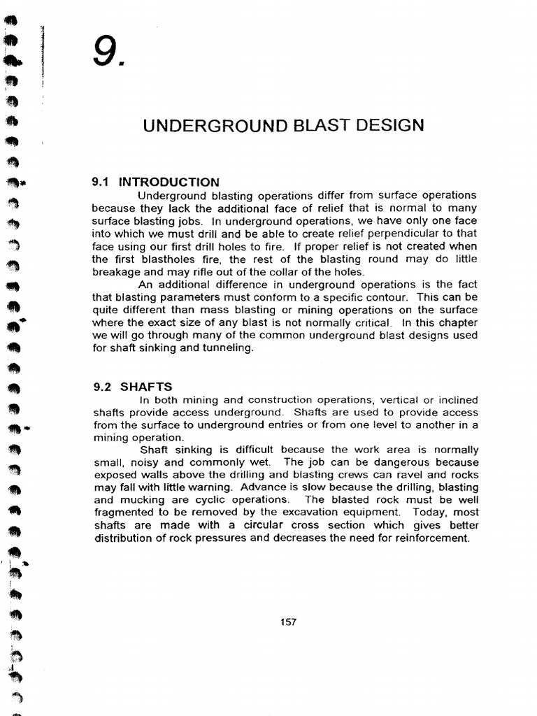 Underground Blast Design Techniques | PDF